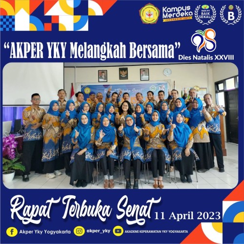 LAPORAN DIREKTUR DALAM PUNCAK DIES NATALIS AKPER YKY YOGYAKARTA KE 28 TANGGAL 11 APRIL 2023 ...